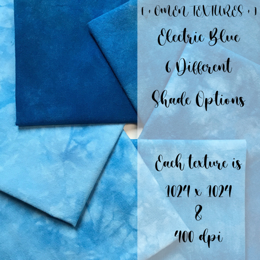 Second Life Marketplace - [ + OMEN TEXTURES + ] ELECTRIC BLUE / ADD